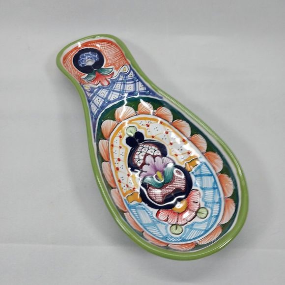 Talavera | Kitchen | Arte Talavera Mexican Pottery Spoon Rest Hand ...